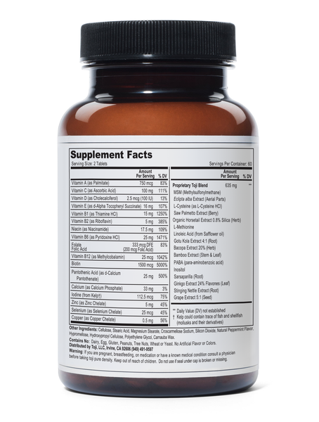 Toji Pure Density: Hair Nutrition (30 Days Supply) | TojiLife.com